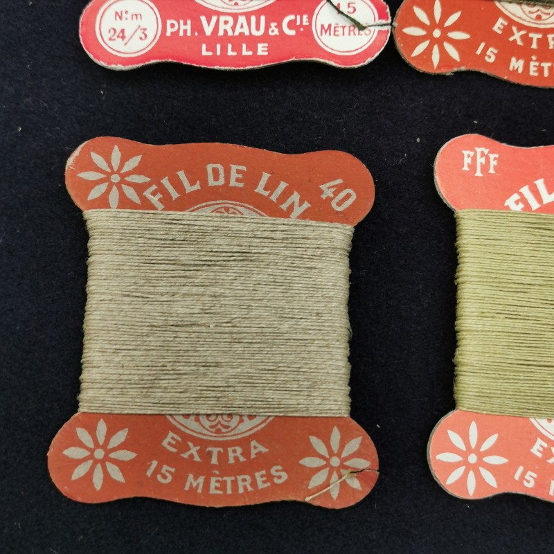 Fil de lin Couleur Noir